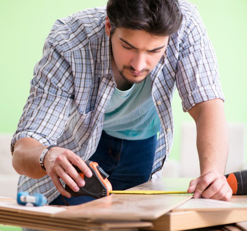 Woodworker Working in His Workshop Stock Photo - Image of carpenter ...
