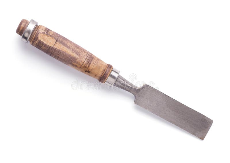 Woodworking Carpenter Chisel Tool Isolated on White Background Stock ...