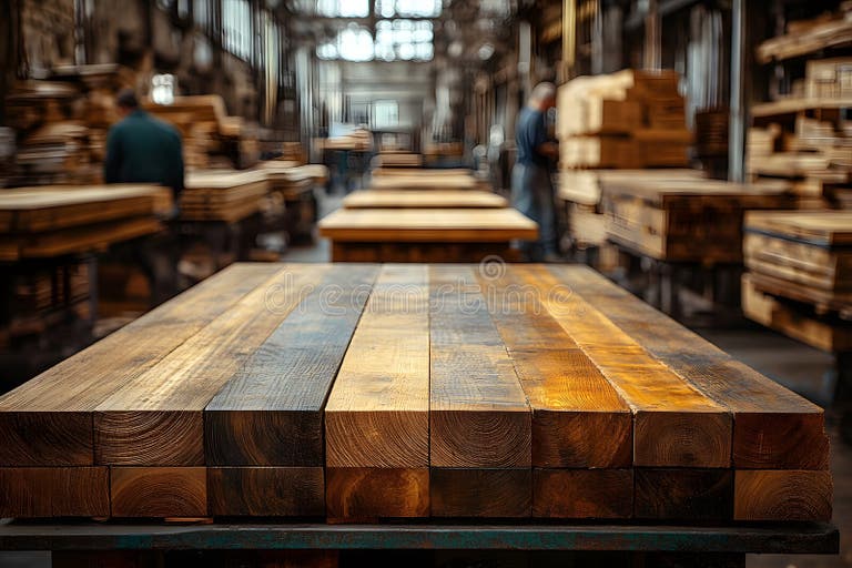 Woodworking Craftsmanship in Rustic Workshop Setting for Carpentry ...
