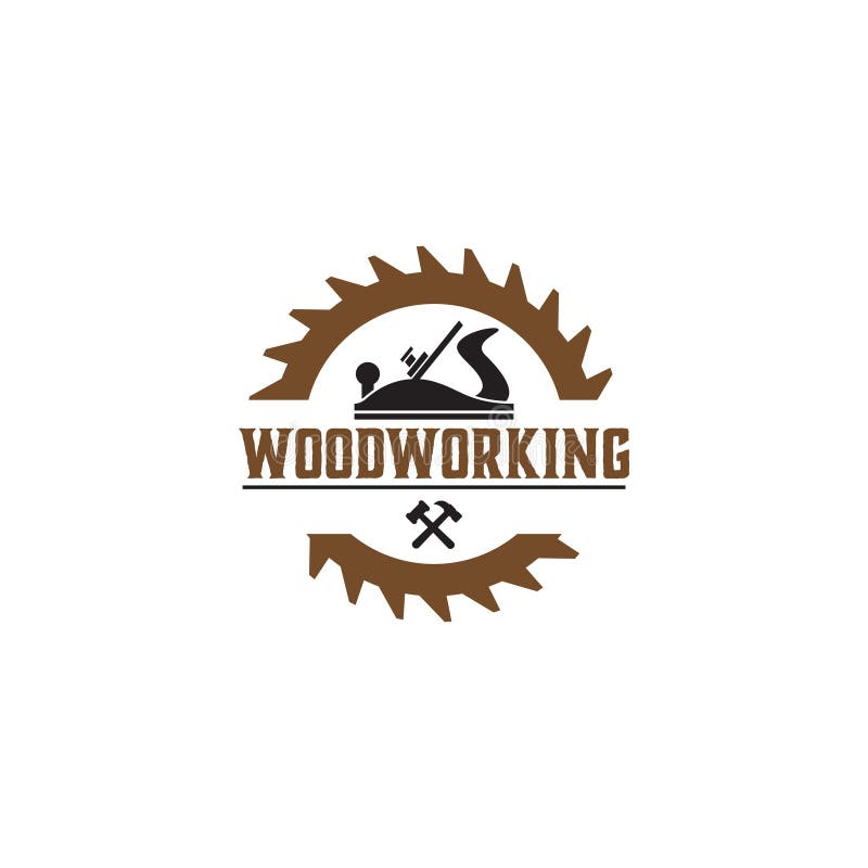Woodworking Logo Design Template Vector Isolated Illustration Stock ...
