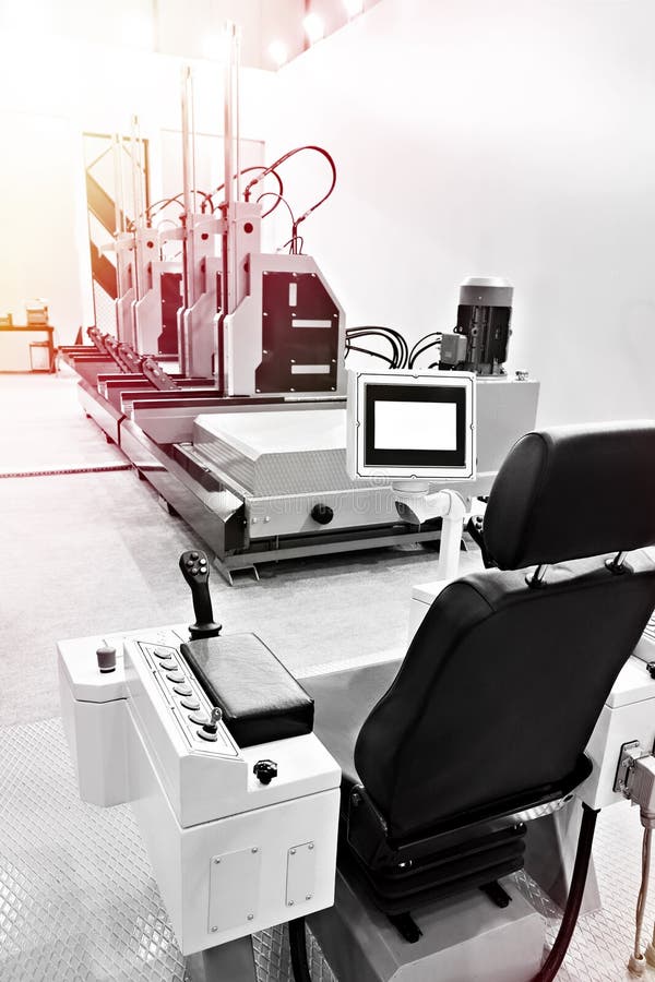 Woodworking Machine Operator Workplace Stock Image - Image of hand ...