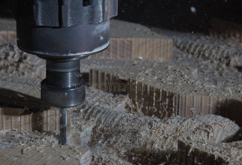 Woodworking Milling Machine Stock Image - Image of drawing, material ...