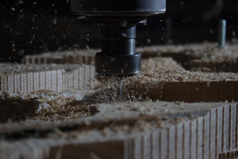 Woodworking Milling Machine Stock Image - Image of production, milling ...
