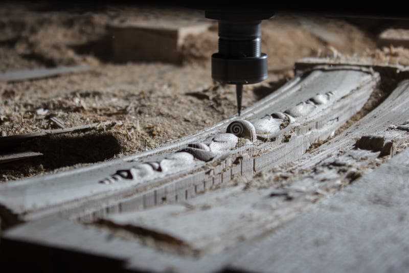 Woodworking Milling Machine Stock Image - Image of machine, material ...