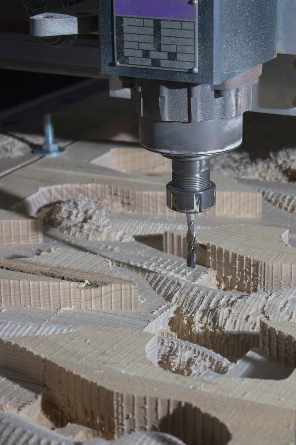 Woodworking Milling Machine Stock Photo - Image of device, dust: 48998320