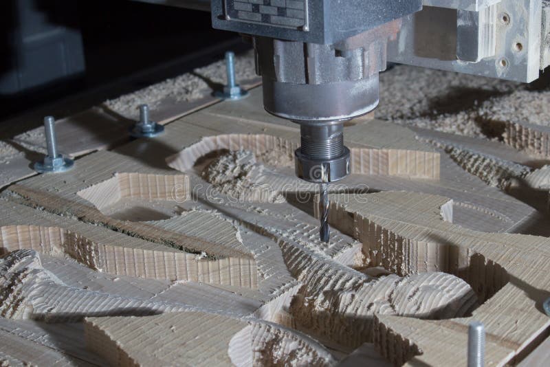 Woodworking Milling Machine Stock Image - Image of carving, drawing ...