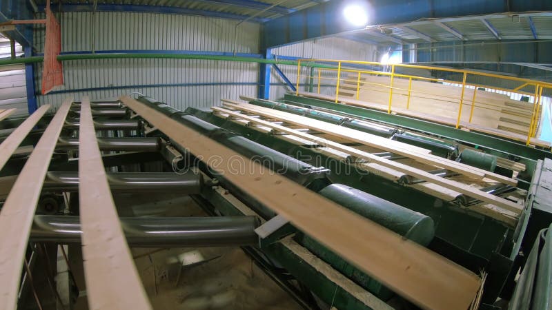 Woodworking Production with Computerized Automatic Equipment. Stock ...