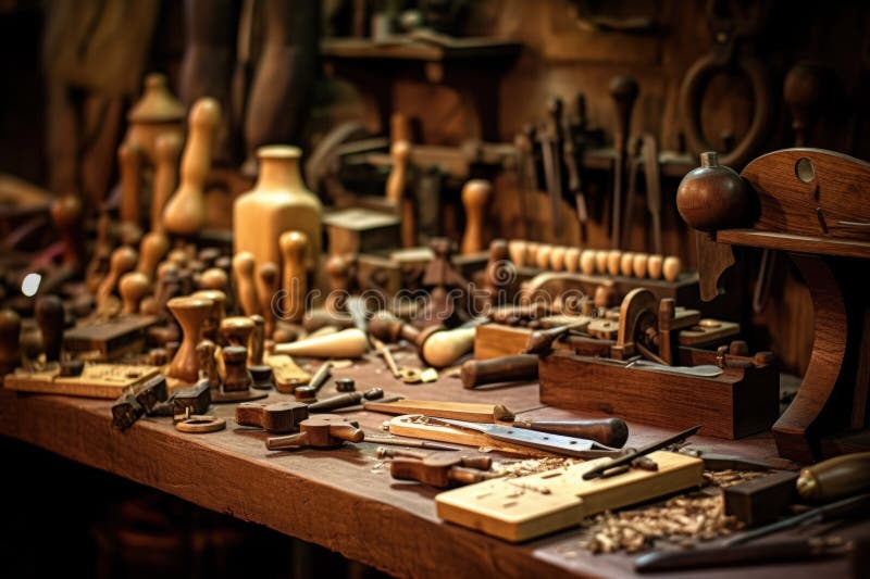 Woodworking Tools - Generative AI Stock Illustration - Illustration of ...