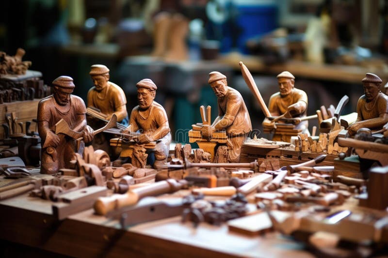 Woodworking Tools - Generative AI Stock Illustration - Illustration of ...