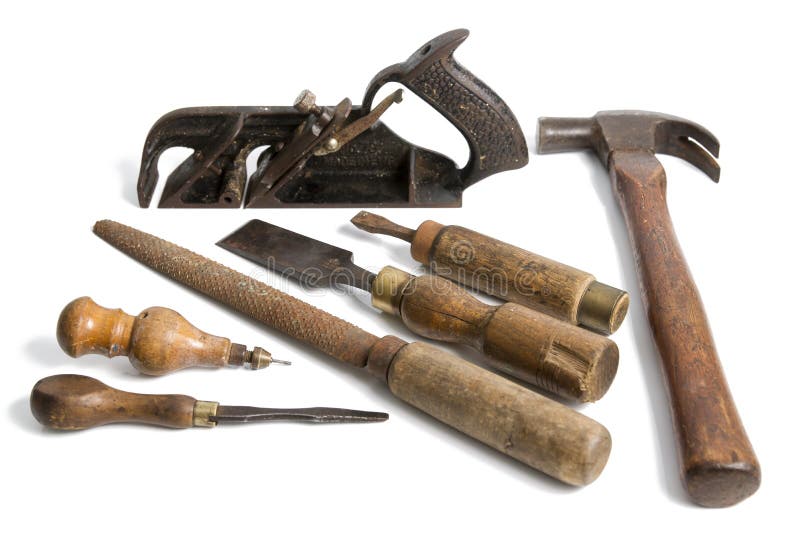 Old carpenter hand tools stock image. Image of spatula - 43394833