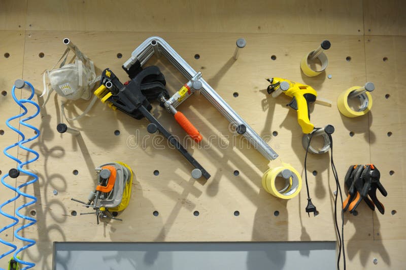 Woodworking Tools Placed on a Stand Workshop at the Fabricator Lab ...