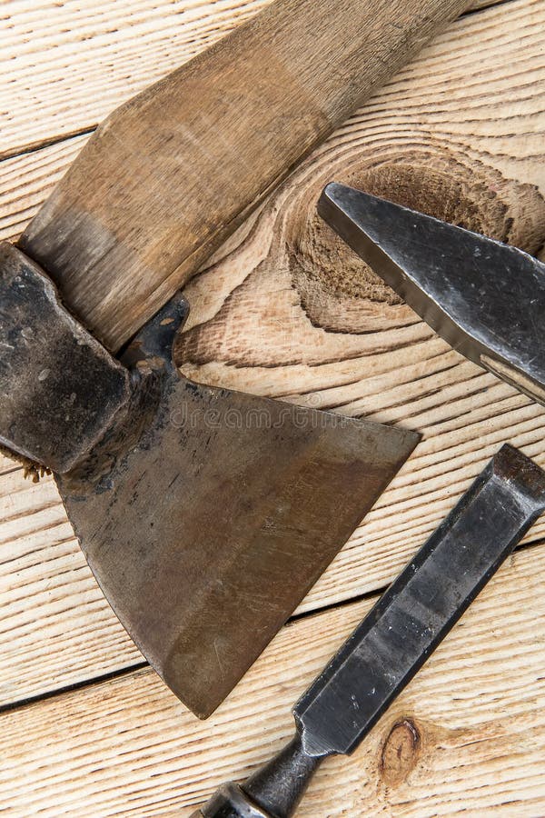 Woodworking Tools And Wood Background Stock Image - Image of build ...