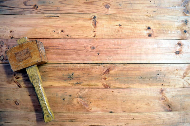 Woodworking Tools - Wooden Mallet Stock Photo - Image of mallet ...