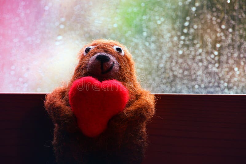 Heart as a rain drop stock photo. Image of drops, drop - 8183772