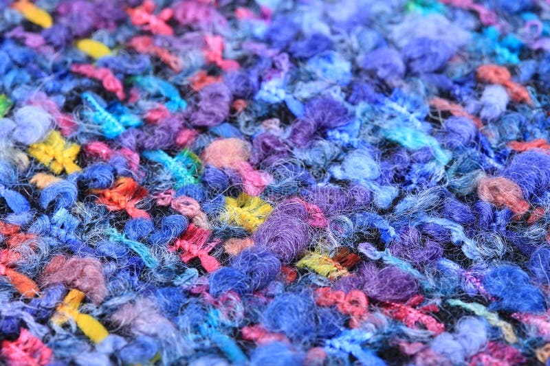 Wool Black with Colored Speckles Stock Photo - Image of material ...