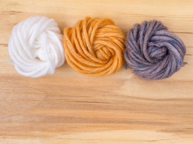 Wool Bun Samples Colored by Henna and Indigo Stock Photo - Image of ...