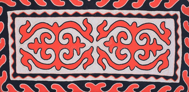 Wool Carpet , Kazakh Pattern Stock Image - Image of national, kazakh ...