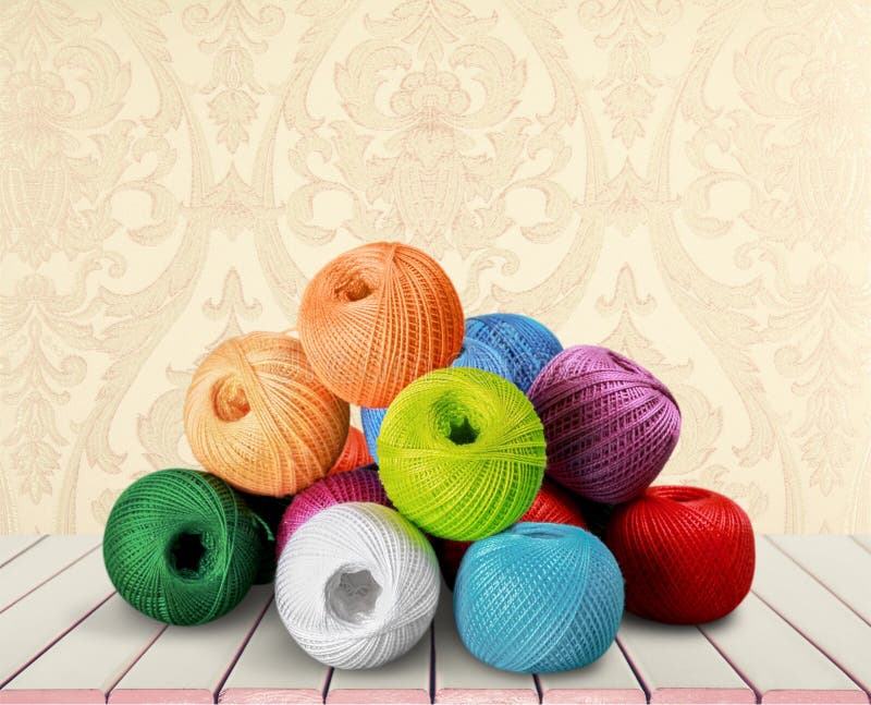 Wool stock photo. Image of pink, hobbies, isolated, thread - 118948324