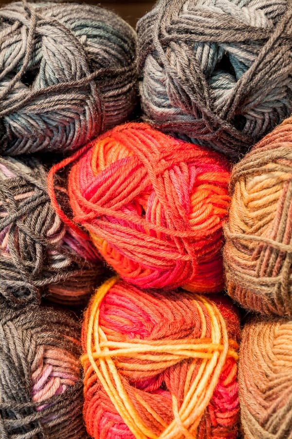 Wool in different colours stock image. Image of handmade - 147758745