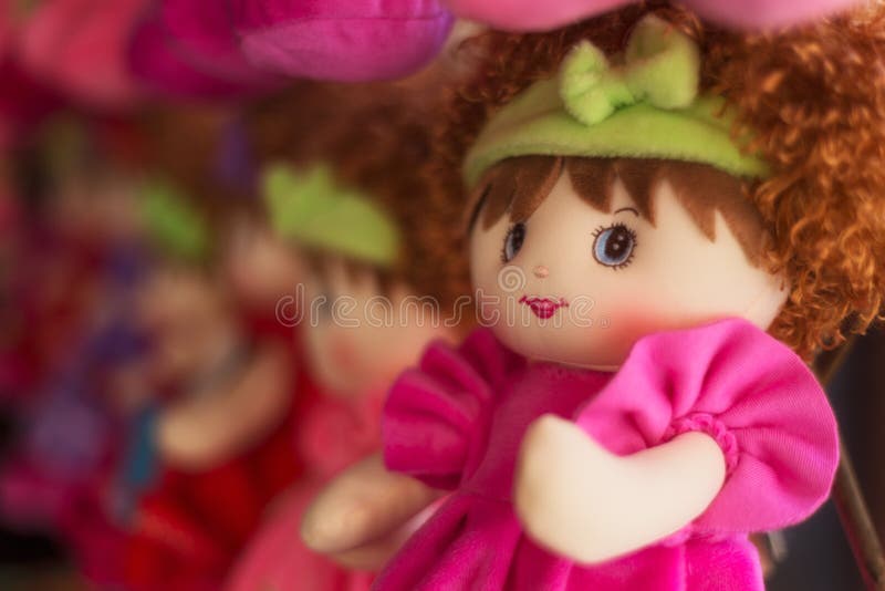 Wool doll stock image. Image of beauty, blue, closeup - 95790609