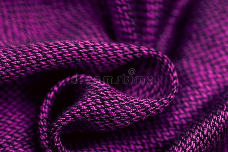 Wool Fabric Texture in Purple with a Dark Pattern Stock Photo - Image ...