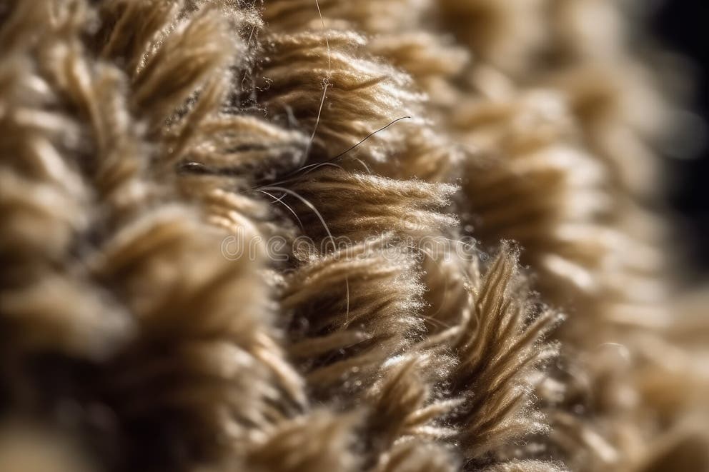 Wool Fabric Under the Microscope. Macro Photography. Wallpapper ...