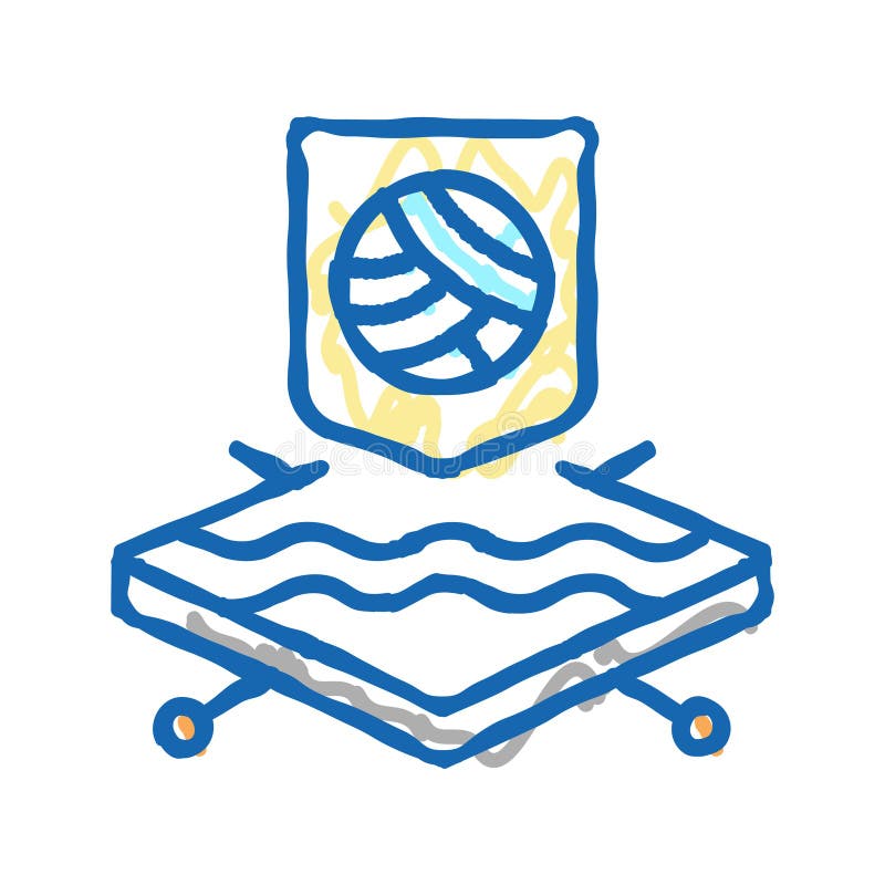 Wool Fabrics Properties Icon Doodle Illustration Stock Vector ...