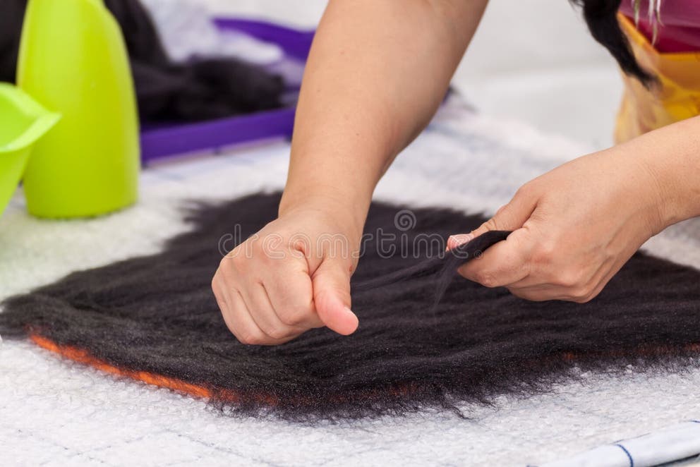 Wool felting stock photo. Image of felting, water, wool - 60922370