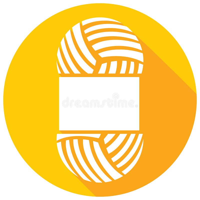 Wool flat icon yarn stock vector. Illustration of skein - 204291936
