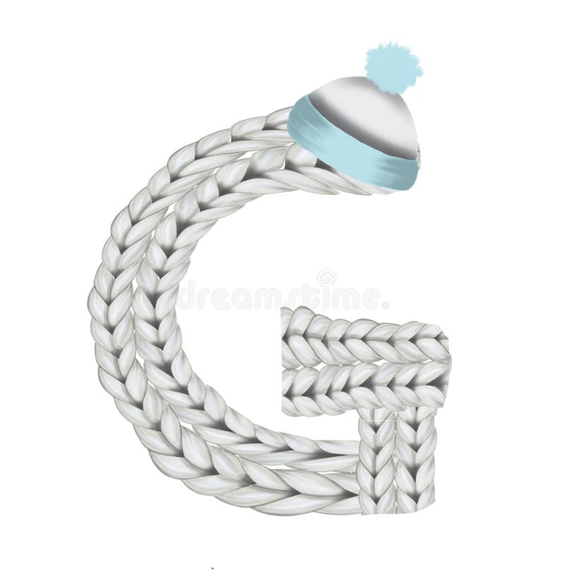 Wool Font & X28;knot Font& X29; Stock Illustration - Illustration of ...