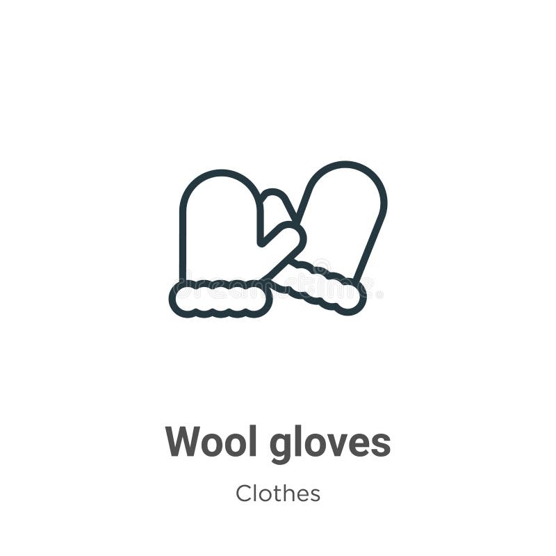 Wool Outline Vector Icon. Thin Line Black Wool Icon, Flat Vector Simple ...