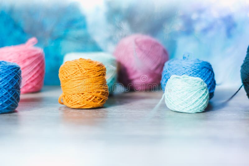 Wool Hand Made Craft Objects Stock Photo - Image of hand, copy: 185583606