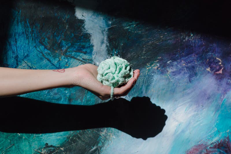 Wool Hand Made Craft Objects Stock Photo - Image of crochet, decorative ...