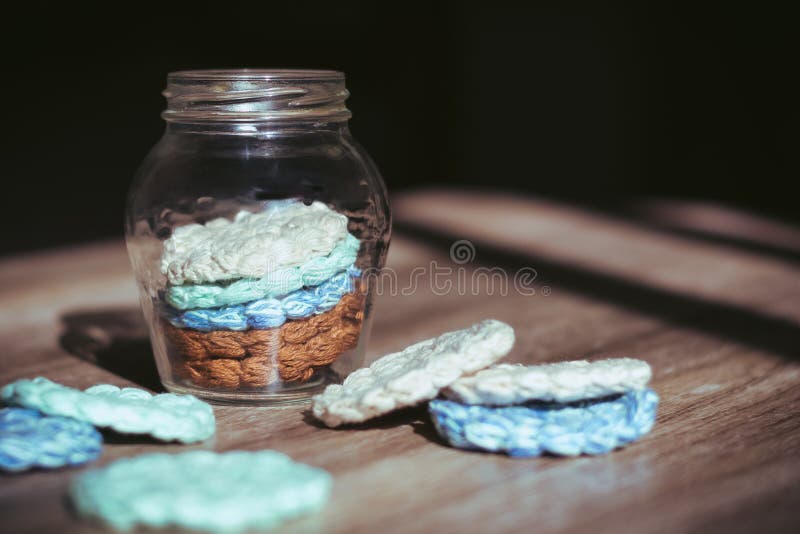 Wool Hand Made Craft Objects Stock Photo - Image of hand, knitwear ...