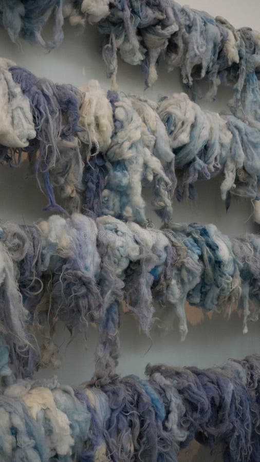 Wool Hanging on a Wooden Railing of a Village House Stock Image - Image ...