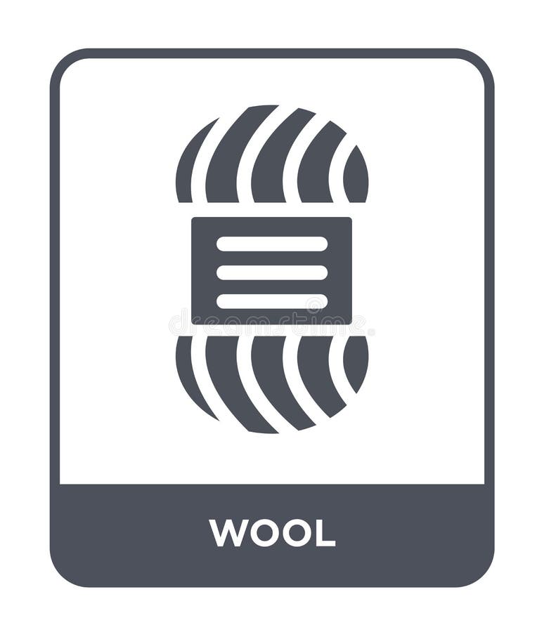 Wool Icon in Trendy Design Style. Wool Icon Isolated on White ...