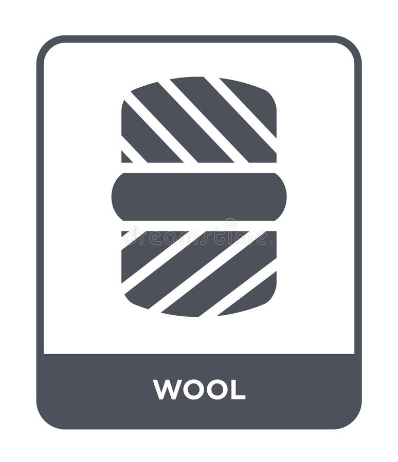 Wool Icon in Trendy Design Style. Wool Icon Isolated on White ...
