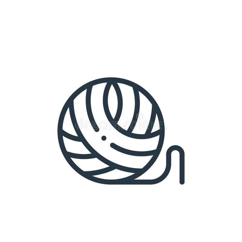 Wool Icon Vector from Fabric Features Concept. Thin Line Illustration ...