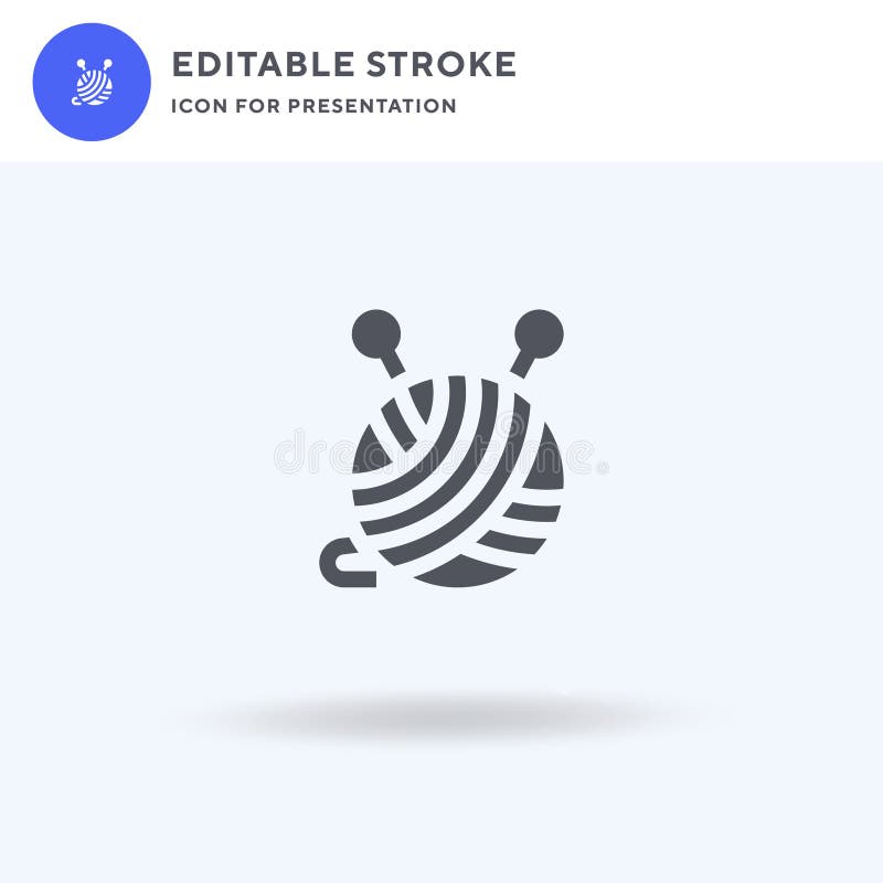 Wool icon vector, filled stock vector. Illustration of design - 345336565