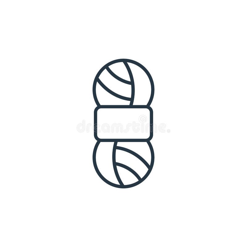 Wool Icon Vector from Sewing Concept. Thin Line Illustration of Wool ...