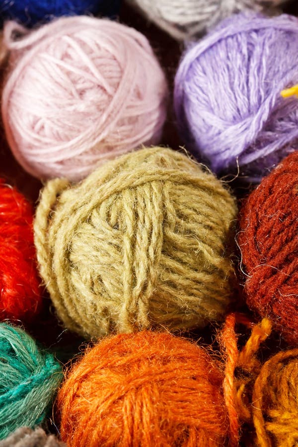 Natural Dyed Wool Yarn Peruvian Andes Cuzco Peru Stock Photo - Image of ...