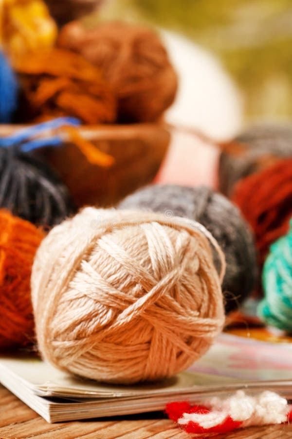 Wool knitting stock photo. Image of clipping, cotton - 17394692