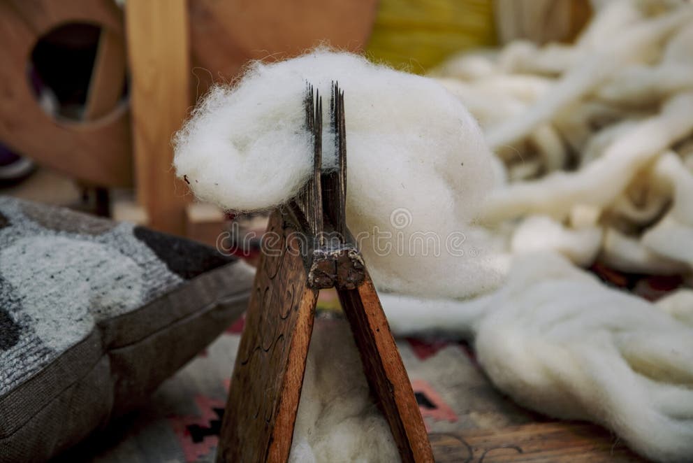 Wool Processing Processâ€¤ Ancient Methods of Wool Processing. White ...