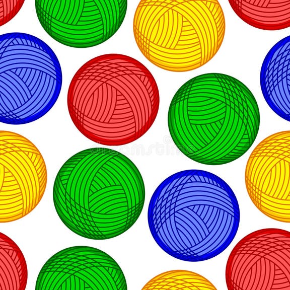 Wool skein pattern stock vector. Illustration of flat - 88967926