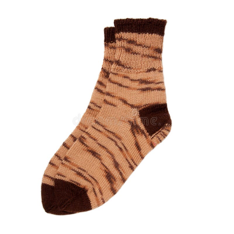 Wool socks isolated stock photo. Image of pigtail, brawn - 25603692