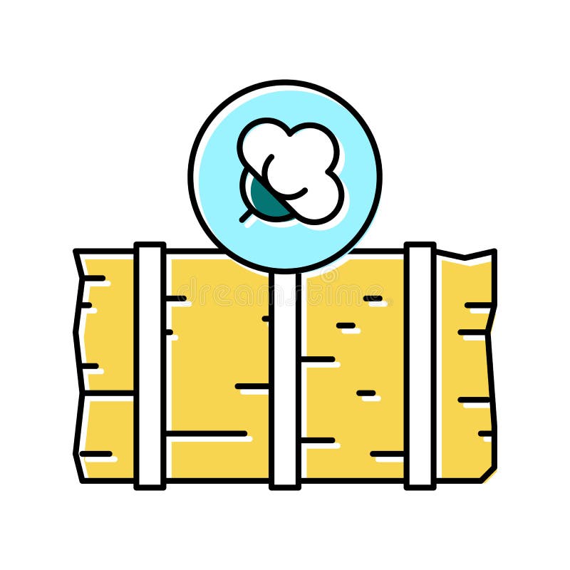 Wool Stack Textile Color Icon Vector Illustration Stock Vector ...