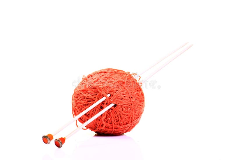 Wool and sticks stock photo. Image of thread, knitting - 28290842