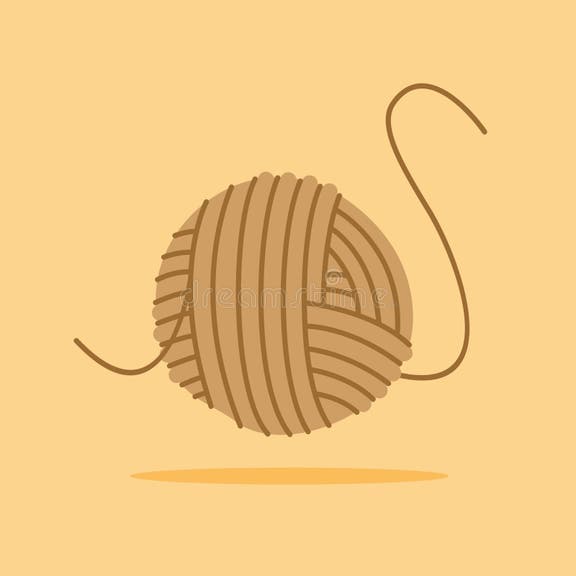 Wool string ball stock vector. Illustration of wool - 388069550