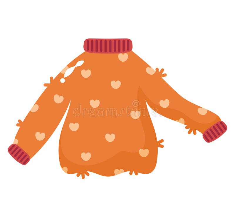 Wool Sweater Autumn Clothes Stock Illustration - Illustration of ...