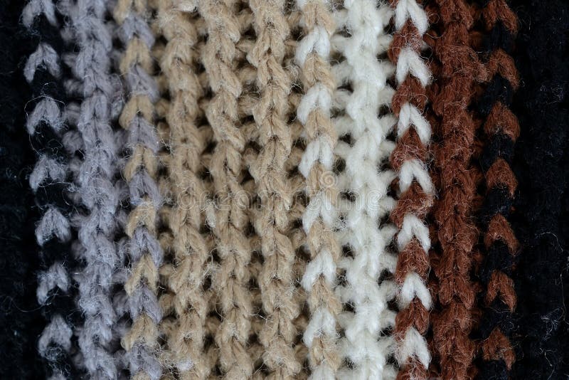 Wool Texture, Vertical White, Brown, Grey and Black Lines Stock Photo ...